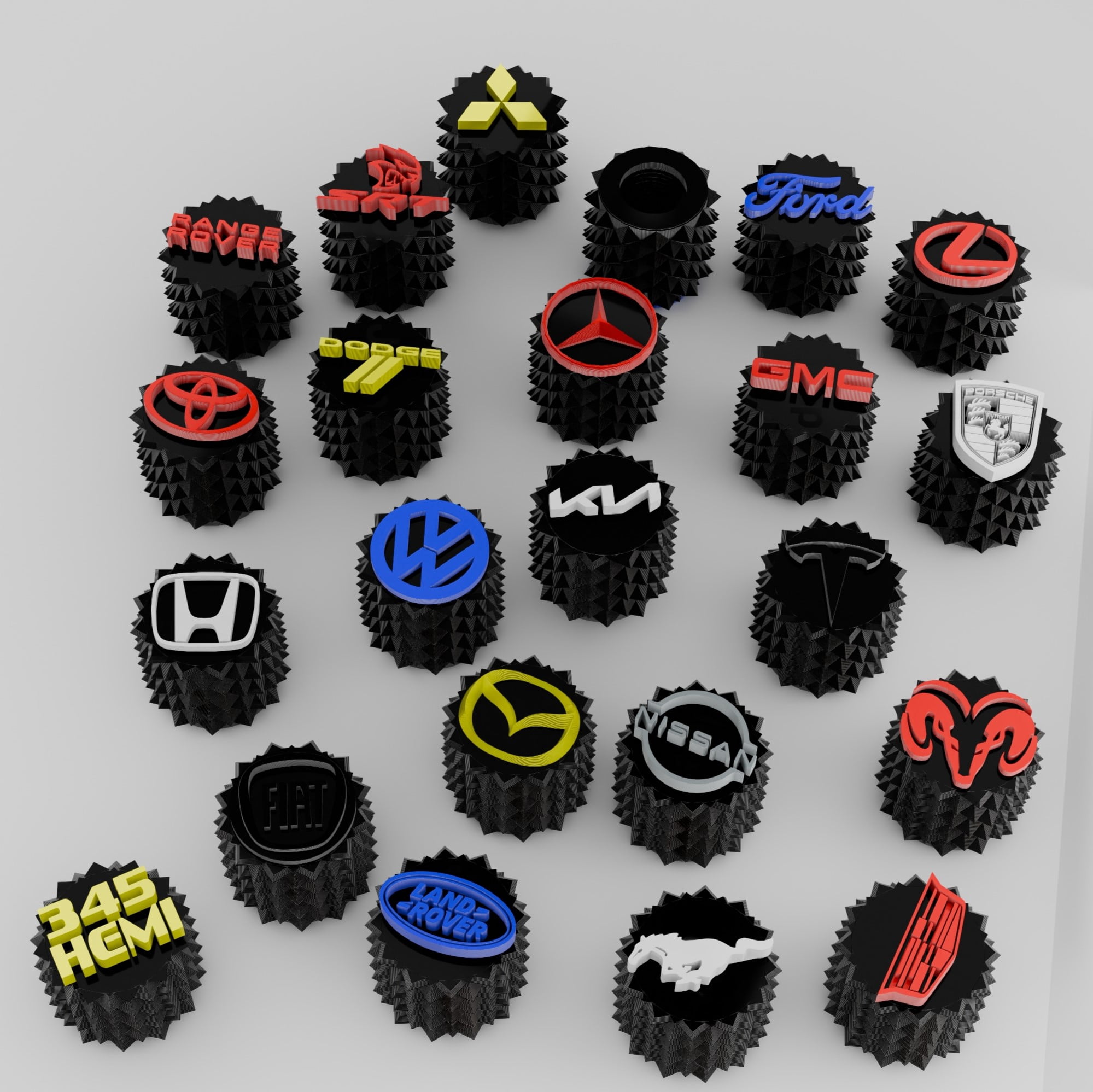 CUSTOM MADE DES-Grip Tire Valve Stem Cap Cover - (5 Pack) Tire Air Cap ...