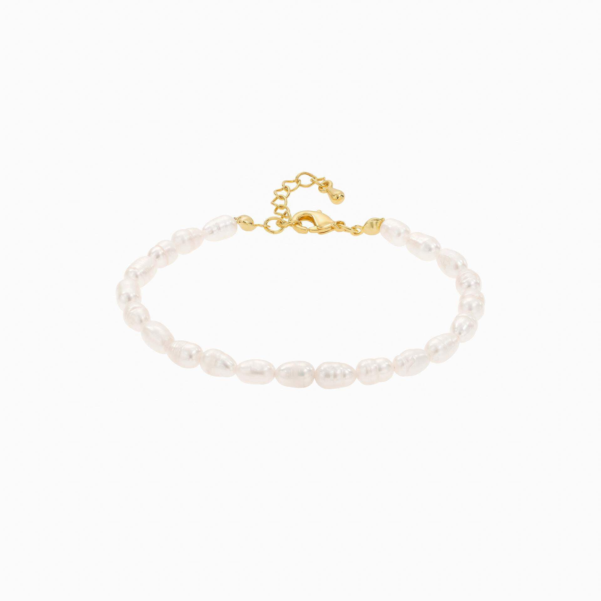 [CUSTOM] Memories Base Pearl Bracelet - Yellow Gold - Walmart.com