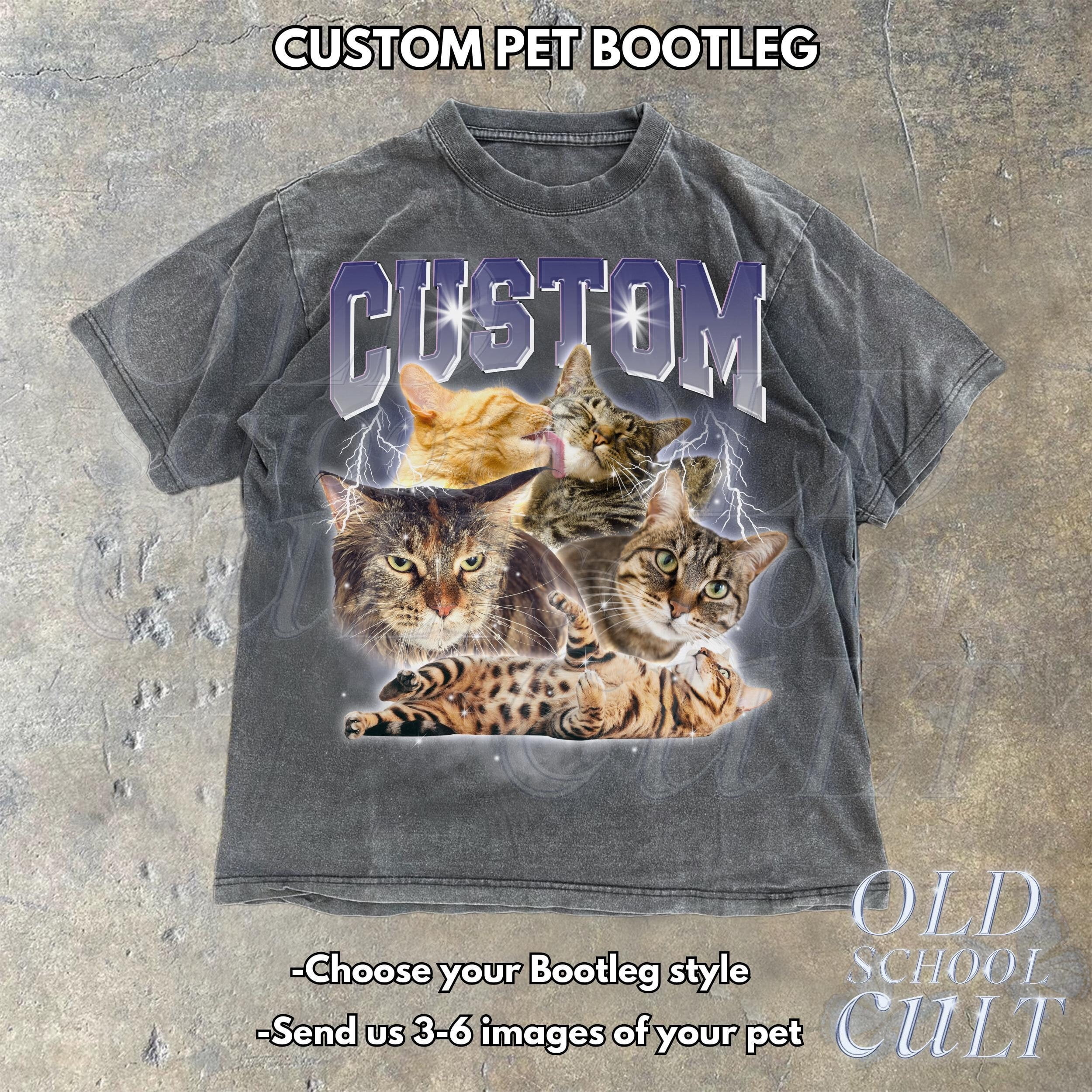CUSTOM Rap PET T-Shirt, Retro Pet Tee, Photo, Graphic 90s Shirt,CUSTOM ...