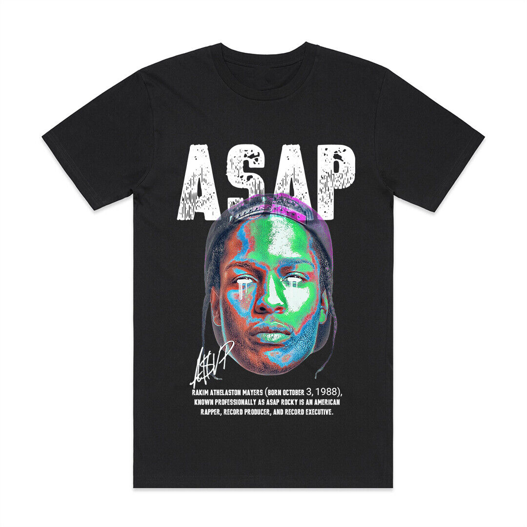 CUSTOM T SHIRT ASAP ROCKY MUSIC HIP HOP R&B VINTAGE TEE ARTIST POP ...