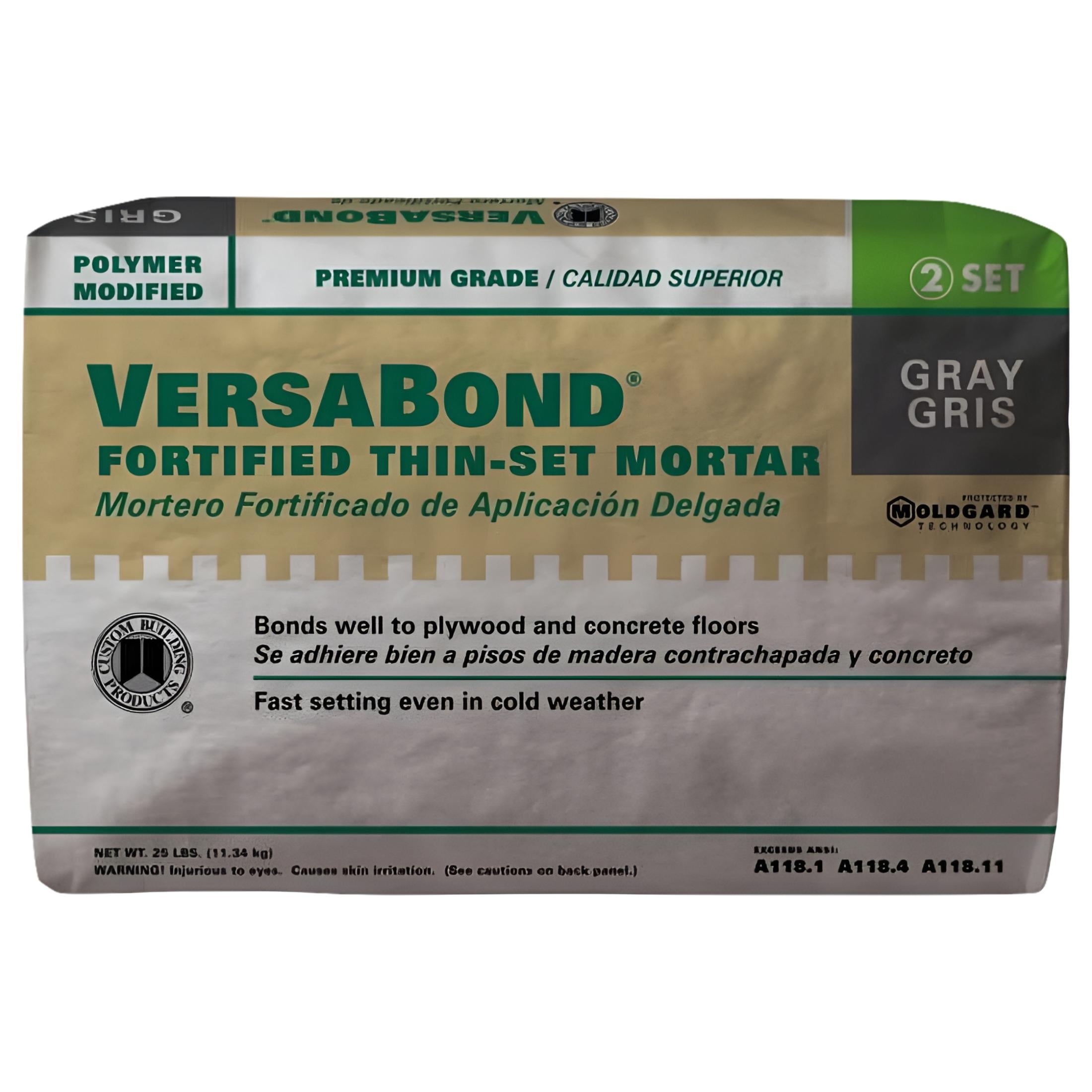 Custom Building Products VersaBond Flex Polymer-Modified Gray Thin-Set ...