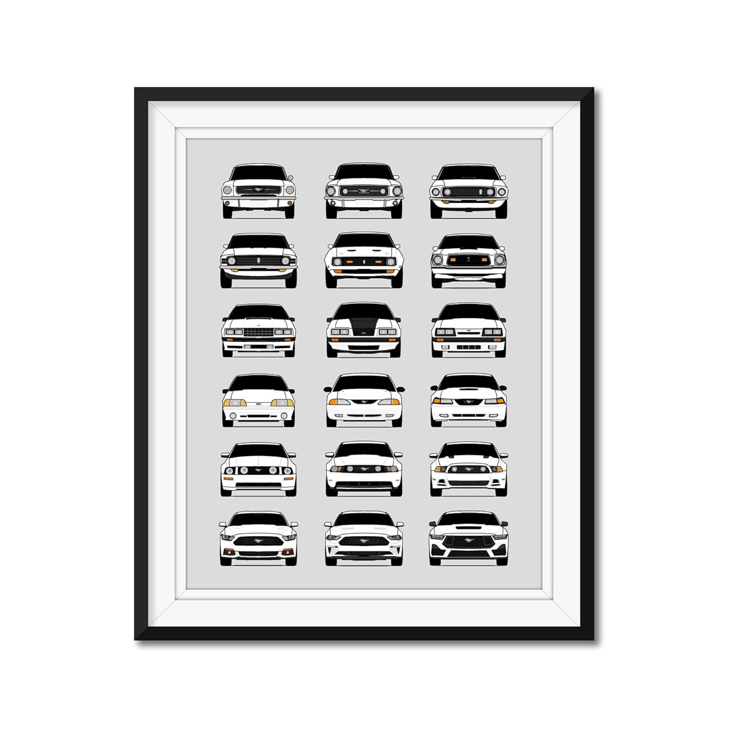 CUSTOMIZABLE COLOR: good fortune History of Ford Mustang Generations ...