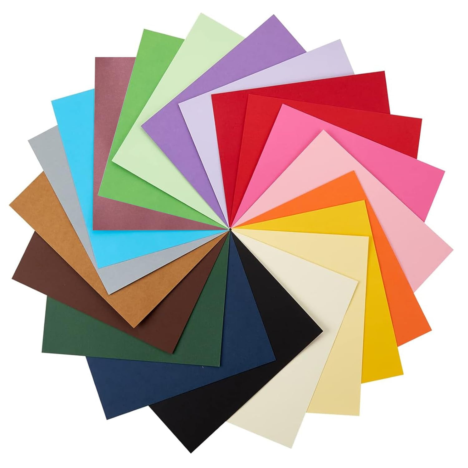 CUSTZ 80 Sheets Thick YPF5 Cardstock Colored Premium Smooth Heavy 8.5 ...