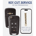Chevrolet 2010-2016 Key Cut By Code Service - 5 Button Remote Start ...