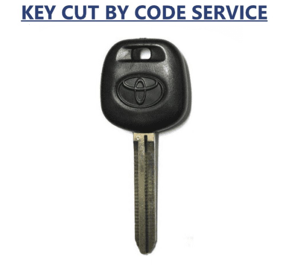 CUT BY CODE SERVICE + NEW TOYOTA UNCUT TRANSPONDER 4D CHIP CAR IGNITION ...