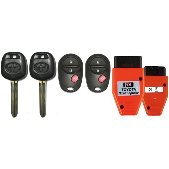 CUT SERVICE + 2 New TOYOTA 44D DOT Chip Key + Remote GQ43VT20T 3B VLS ...