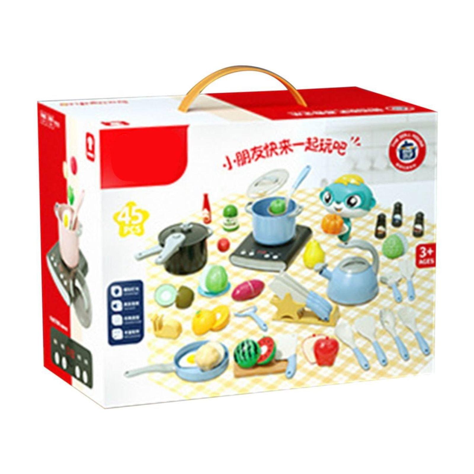 CUTE STONE Play Kitchen Accessories Set Kids Cooking Toys Set With Play ...