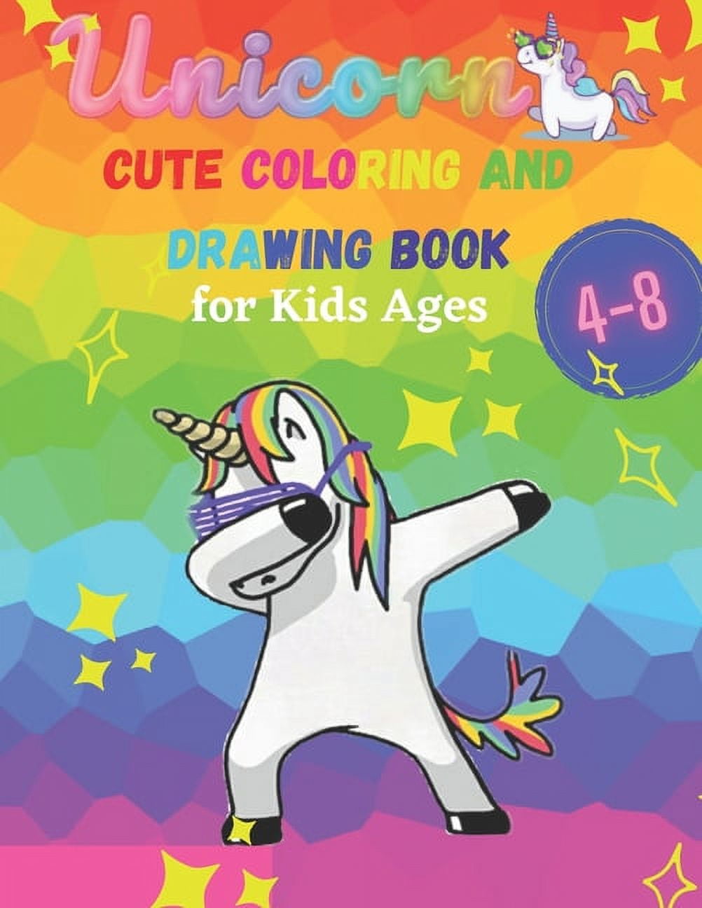 CUTE Unicorn Coloring Book for Kids 4- 8 : CUTE Unicorn Coloring Book ...