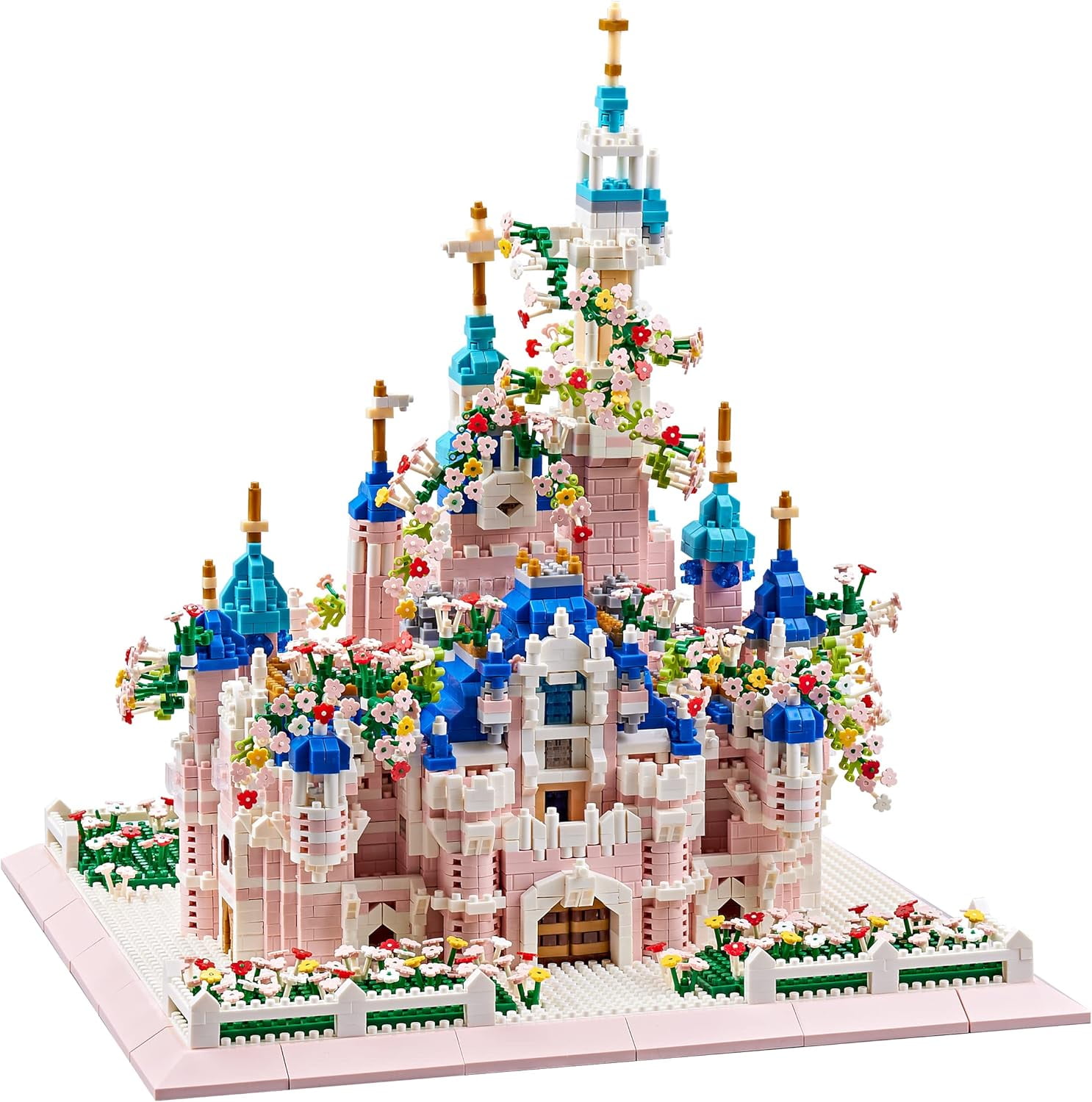 CUTEHELPER Architecture Castle with Flower Series Micro Blocks Building ...