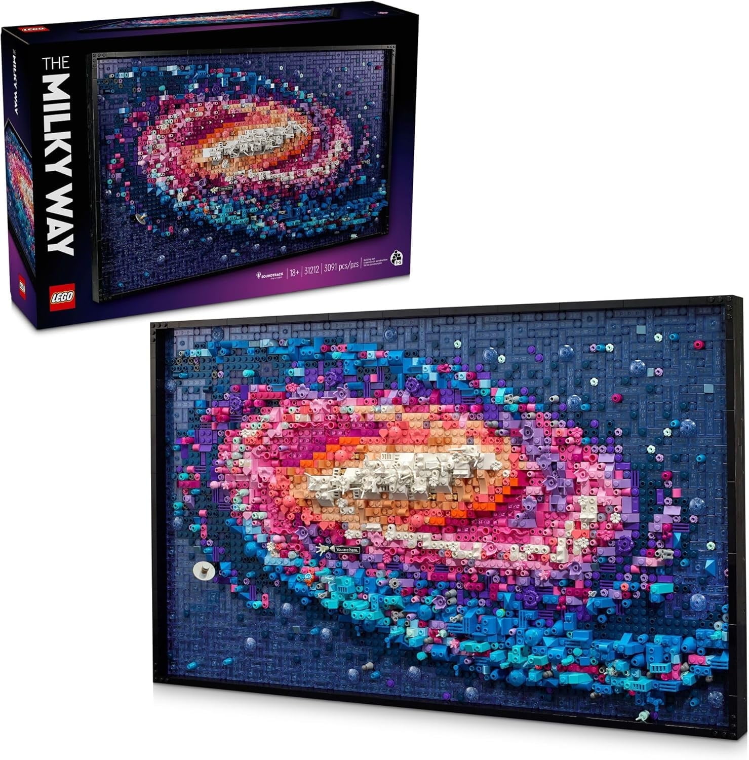CUTEHELPER Art The Milky Way Galaxy Building Set - Space Decor DIY Kits ...