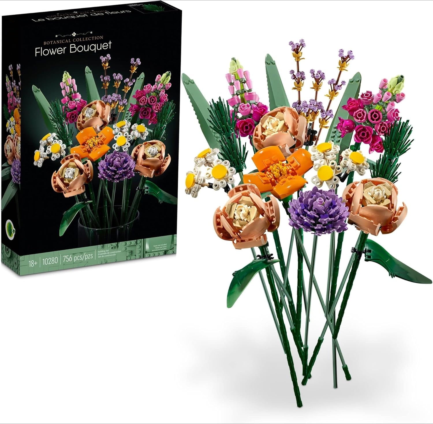 CUTEHELPER Bouquet Brick Building Set, Brick Building Kit, for ages 12 ...