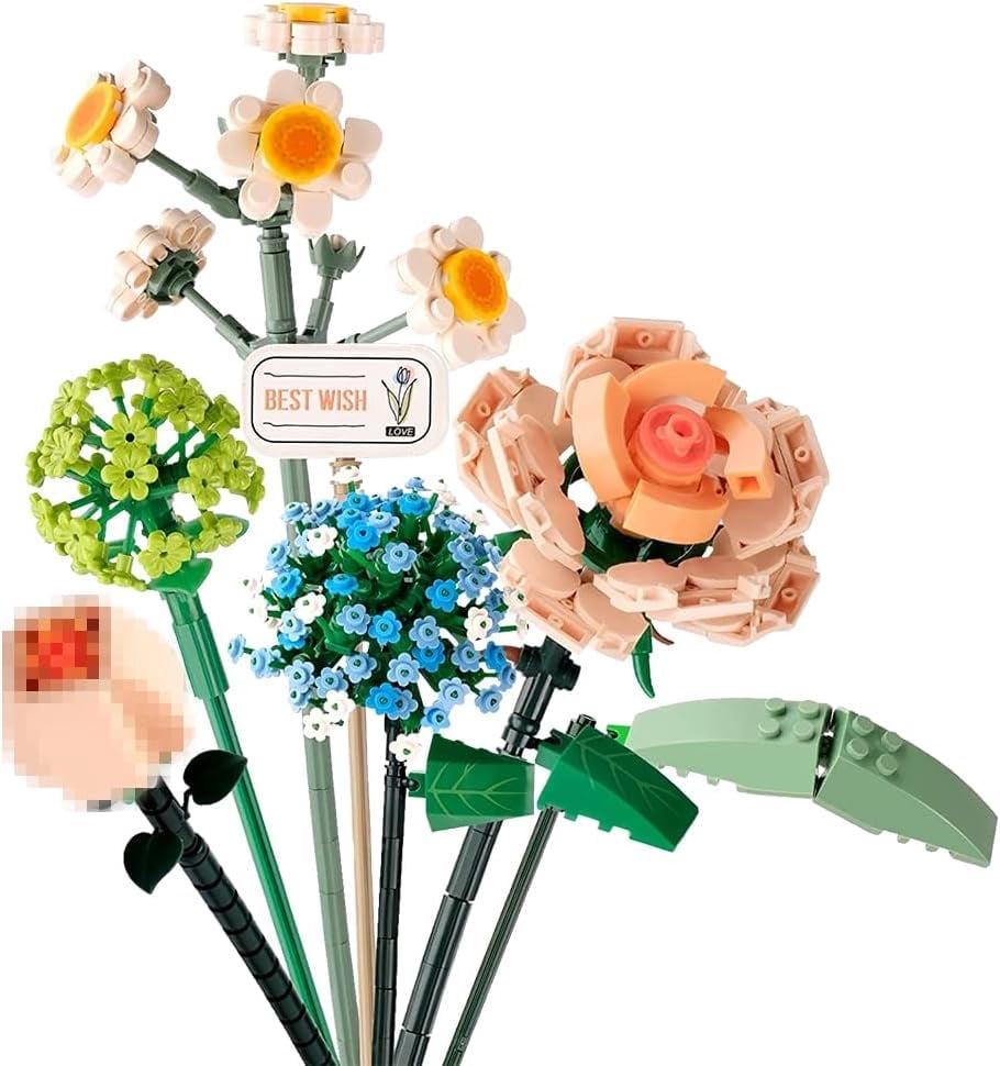 CUTEHELPER Building Block Bouquet Building Block Construction Set, 680 ...