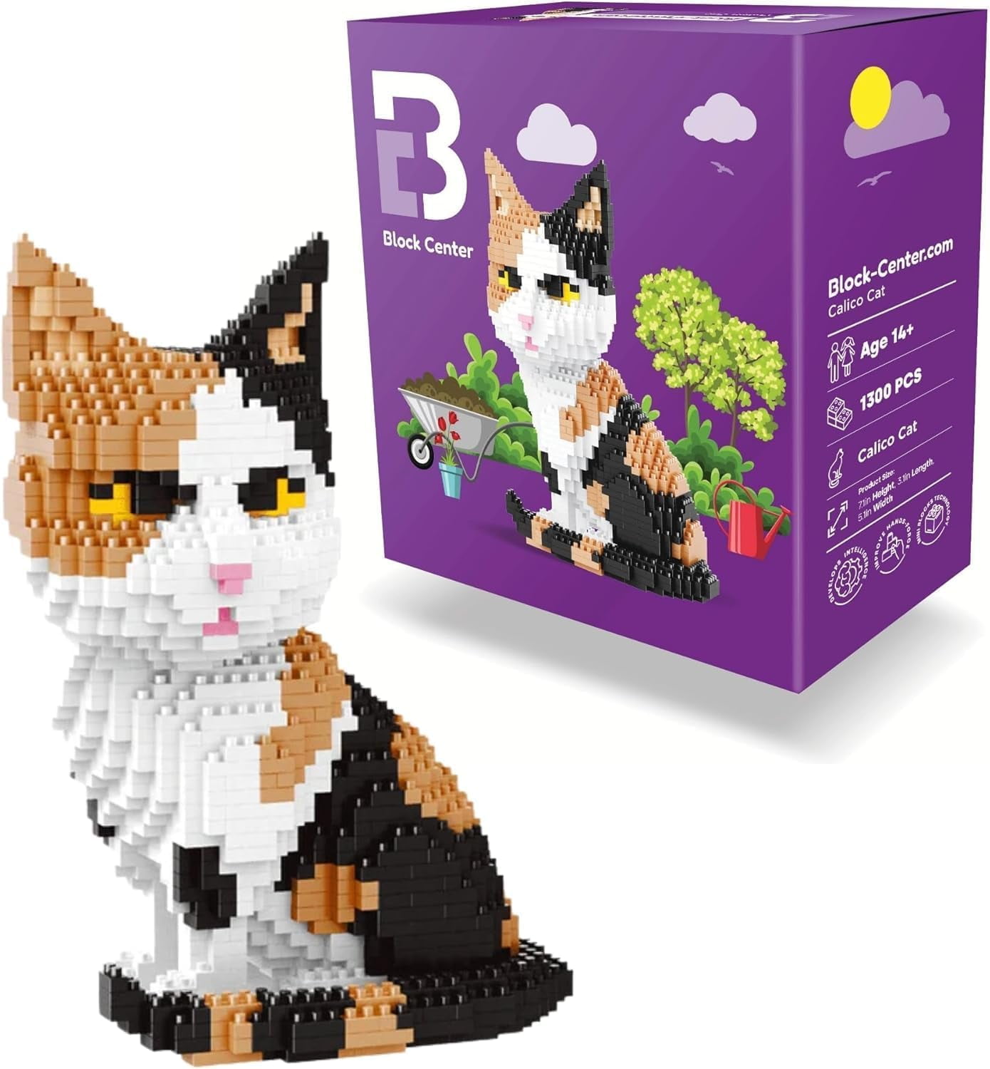 CUTEHELPER Calico Cat 2024 Edition 3D Puzzle 1300 Pieces Building ...