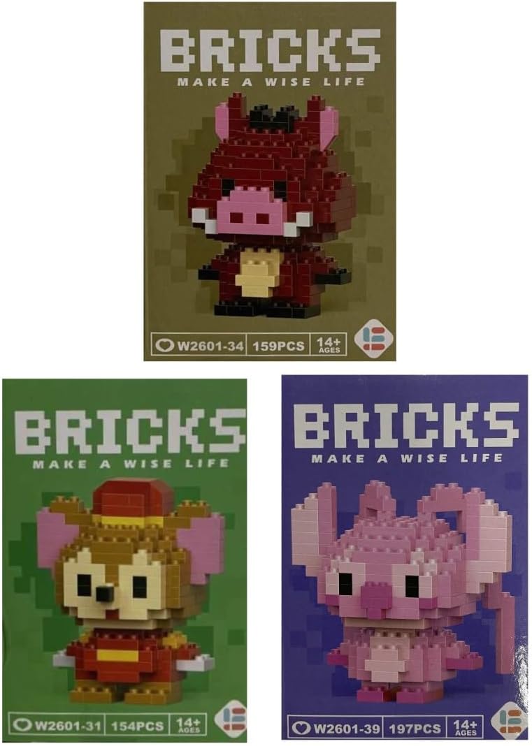 CUTEHELPER Micro Mini Building Blocks Anime Character Set (500+ Pieces ...