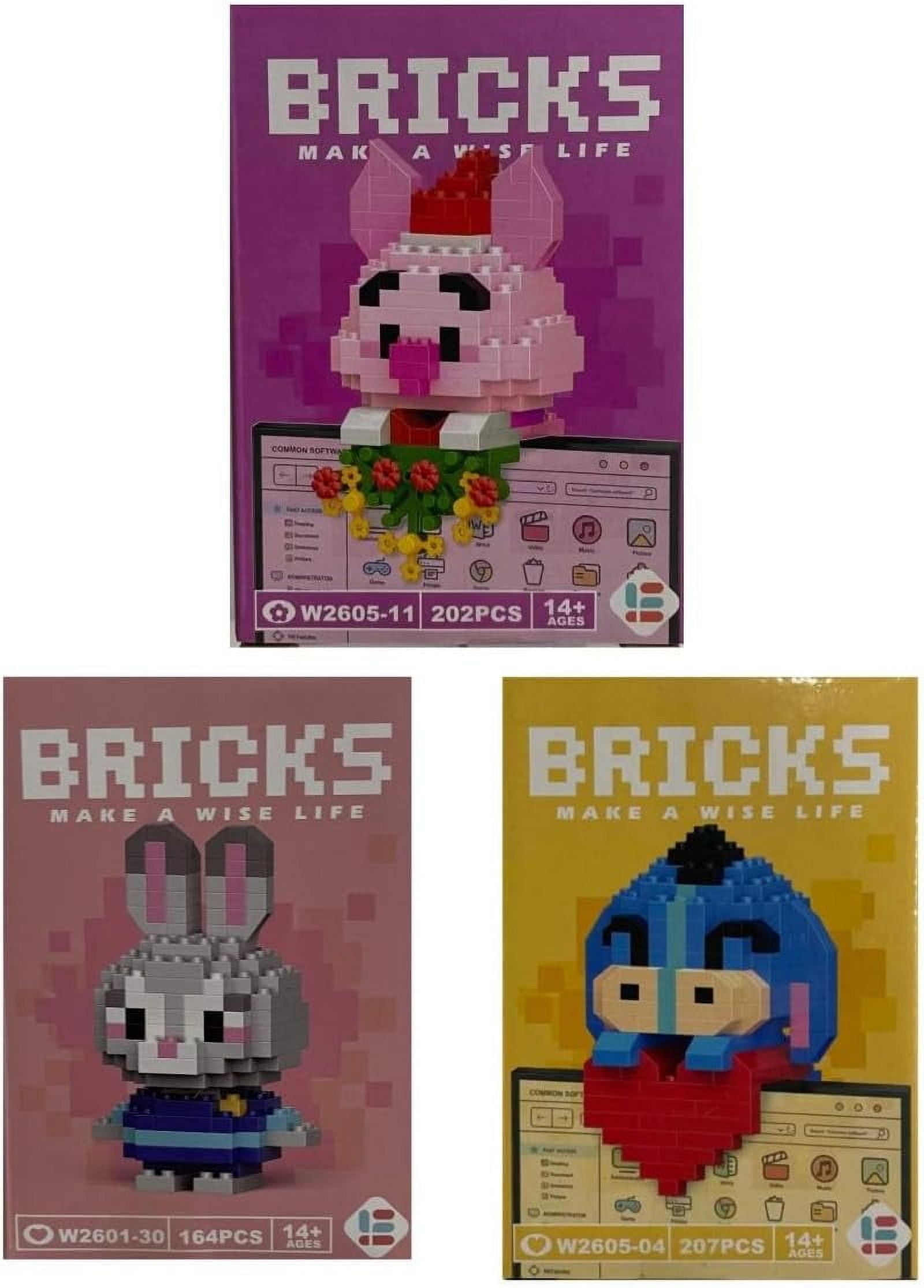 CUTEHELPER Micro Mini Building Blocks Anime Character Set (500+ Pieces ...