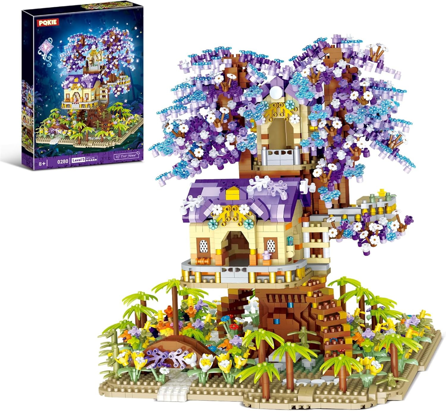 CUTEHELPER Tree House Building Set,3049 Pcs Friendship TreeHouse Street ...