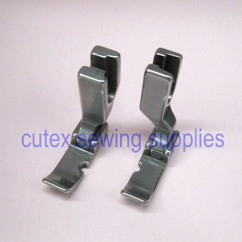 CUTEX SEWING Hinged Left & Right Zipper Cording Foot Set for Industrial ...