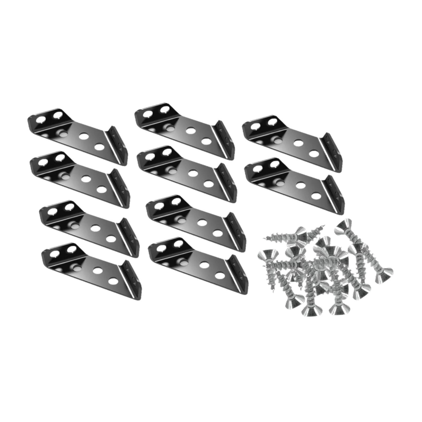 CUTICATE 10 Pieces Triangle Corner Brace Angle Fasten Connector Support ...