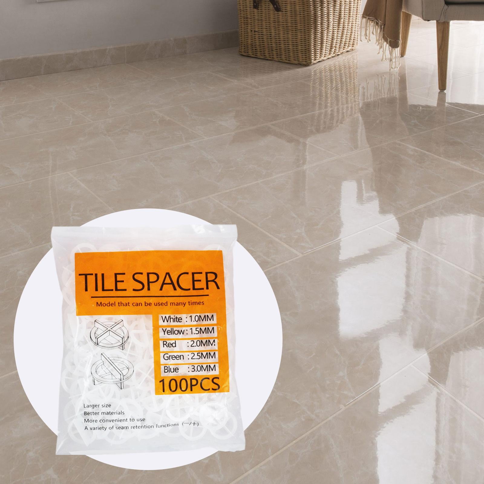 CUTICATE 100 Pieces Tile Spacers Tile Gaps Leveling System Tiling Tools ...