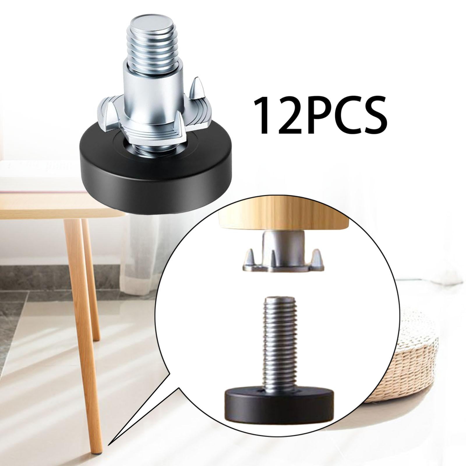 CUTICATE 12 Pieces Adjustable Leg Levelers Furniture Levelers Furniture ...