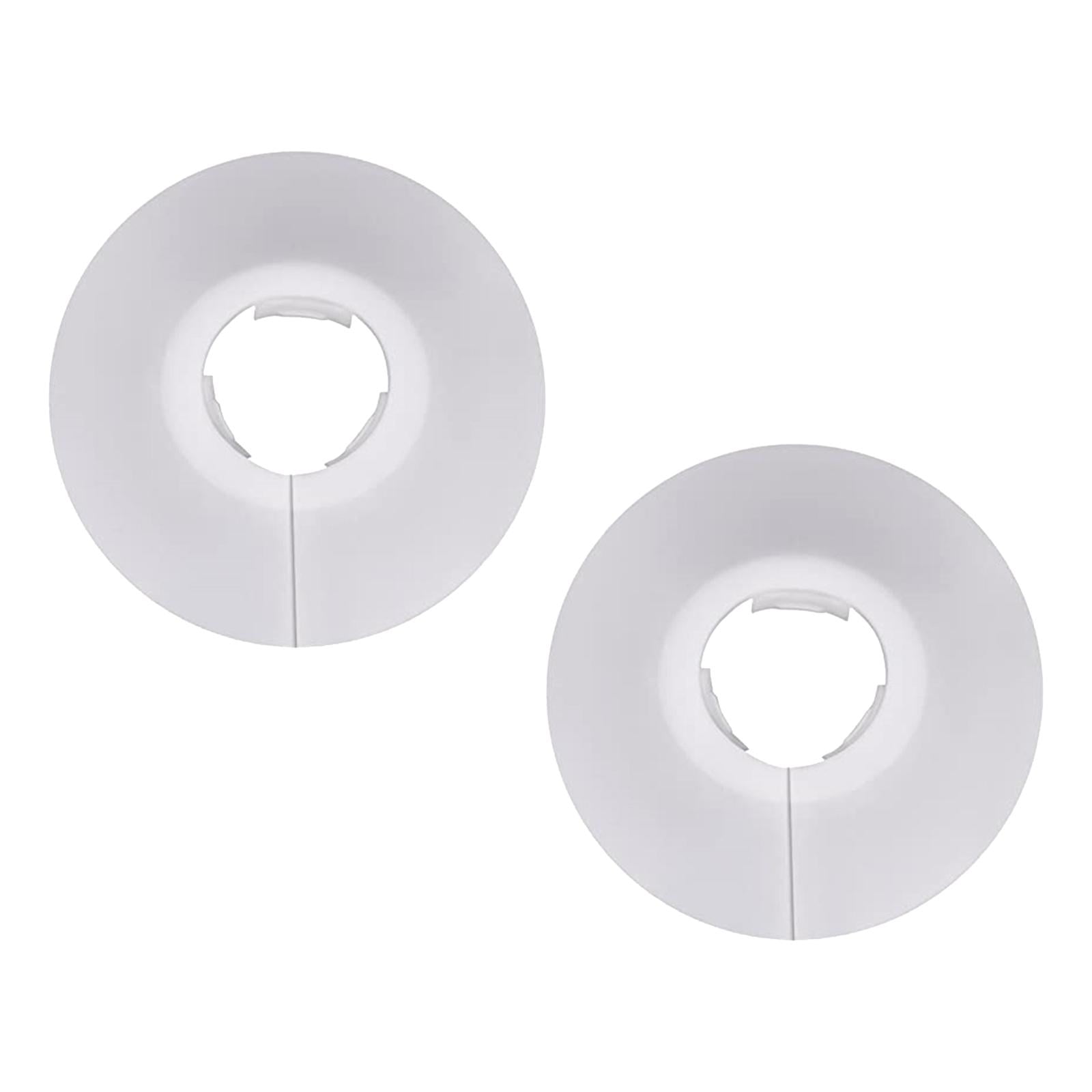 CUTICATE 2 Pieces Flange Pipe Cover Water Pipe Drain Line Cover ...