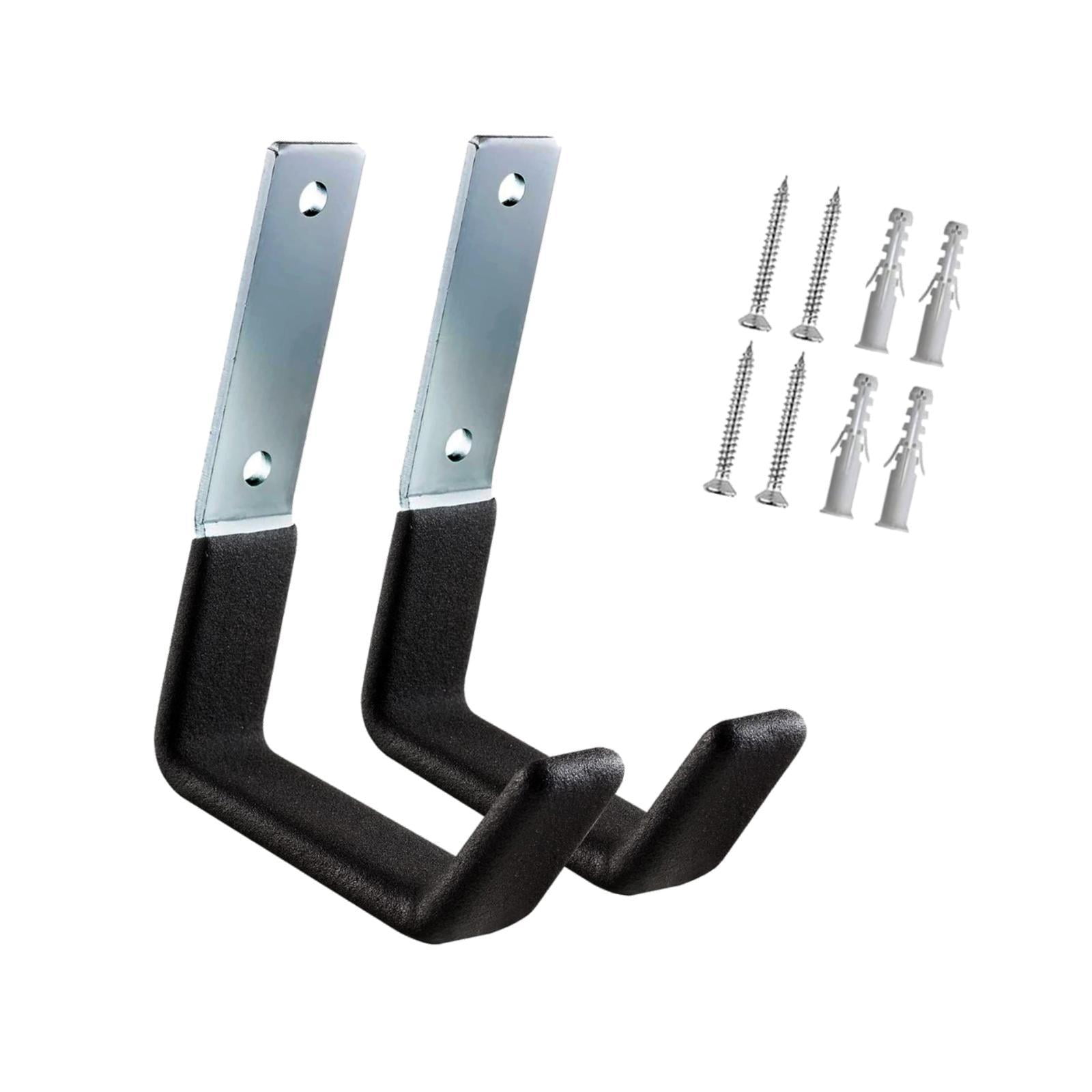 CUTICATE 2 Pieces Garage Storage Hooks Utility Hanger Black Heavy Duty ...