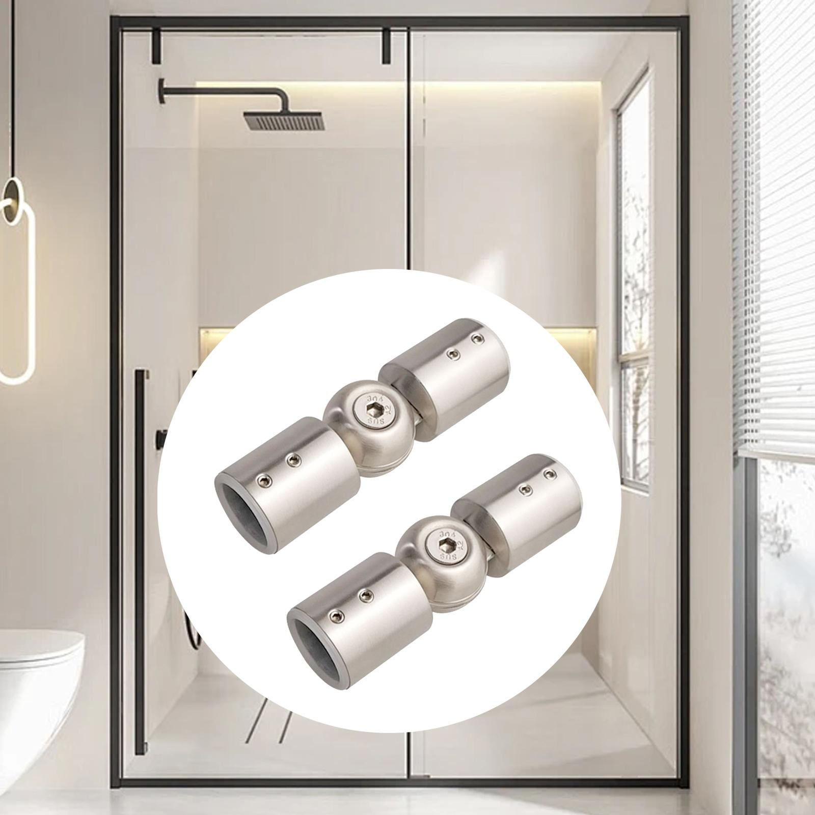 CUTICATE 2x Curtain Rod Corner Connector Adjustable Angle for Bay ...