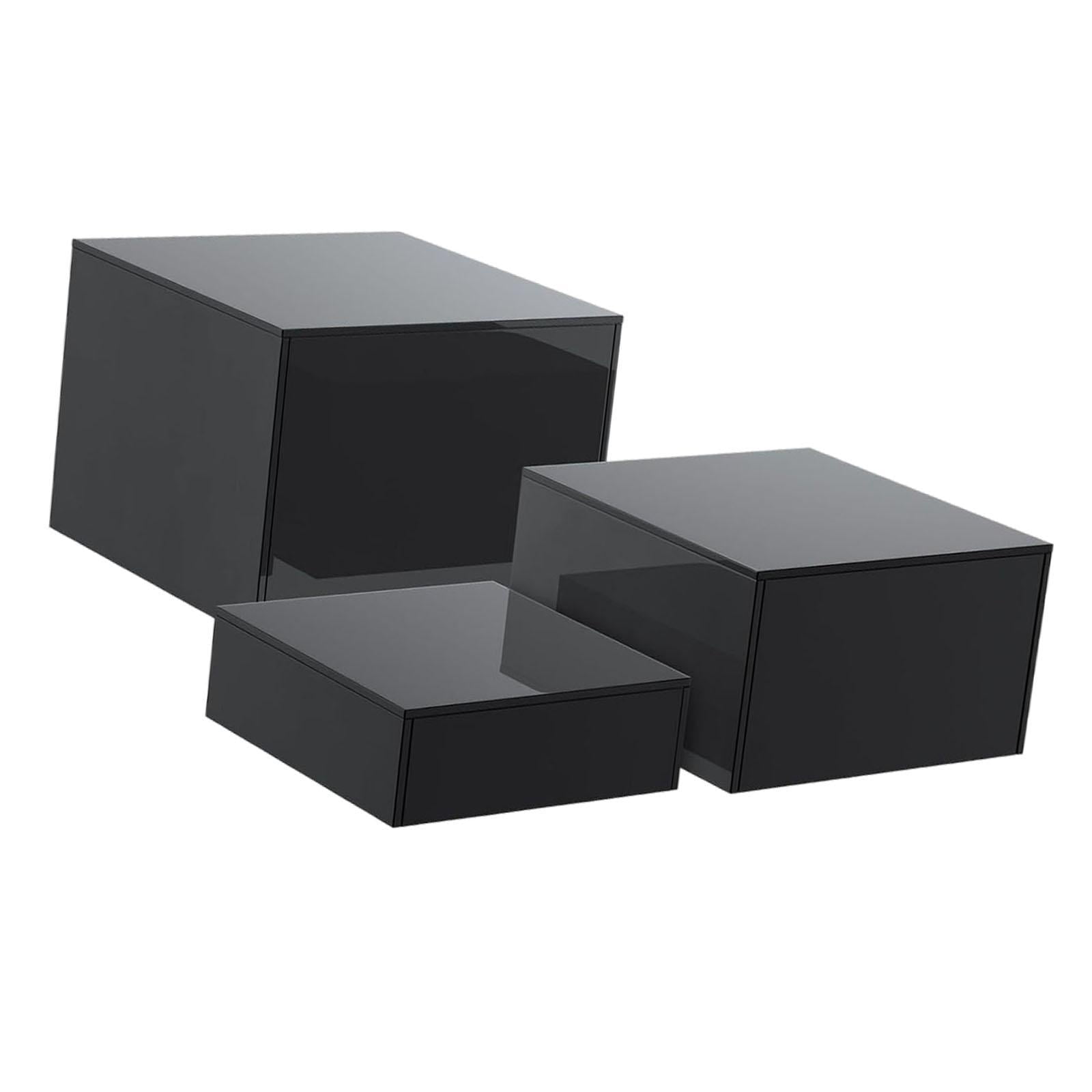 CUTICATE 3 Pieces Buffet Riser Cube Display Nesting Riser Catering Food ...
