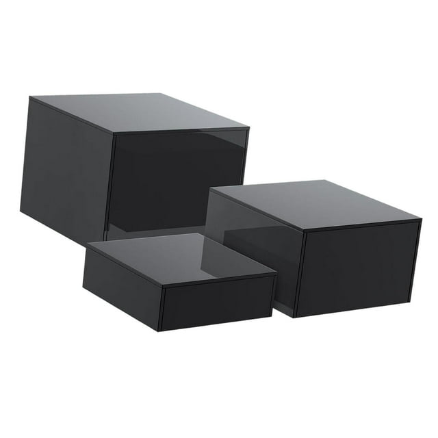 CUTICATE 3 Pieces Buffet Riser Cube Display Nesting Riser Catering Food Riser Food Display Stand ...