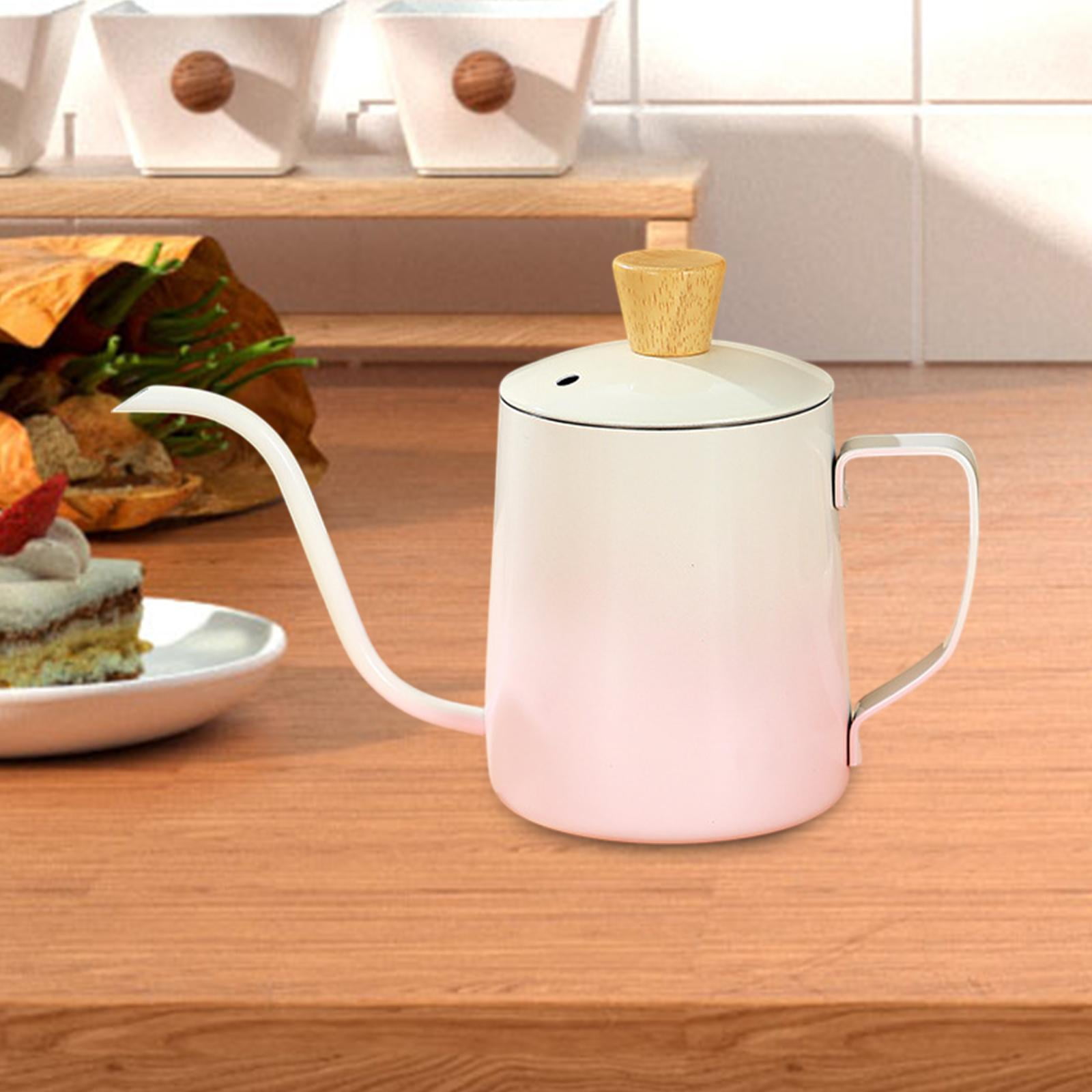 CUTICATE 350ml Gooseneck Pour over Coffee Kettle Stainless Steel for Baristas Sturdy Ergonomic ...