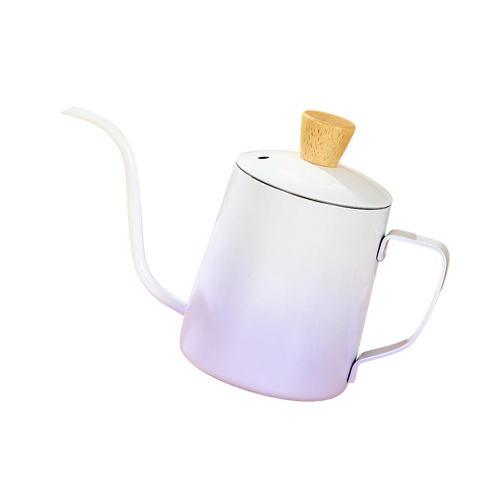 CUTICATE 350ml Gooseneck Pour over Coffee Kettle Stainless Steel for Baristas Sturdy Ergonomic ...