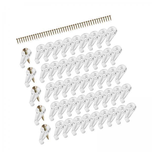 CUTICATE 3x50x Glass Retainer Clips Glass Cabinet Clips for Screen ...