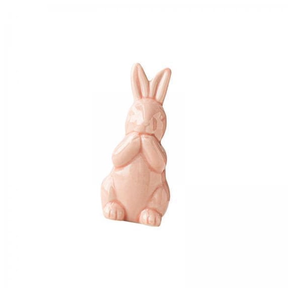 CUTICATE 3xEaster Bunny Figurine Cute Ceramic Rabbit Statue for Desk ...