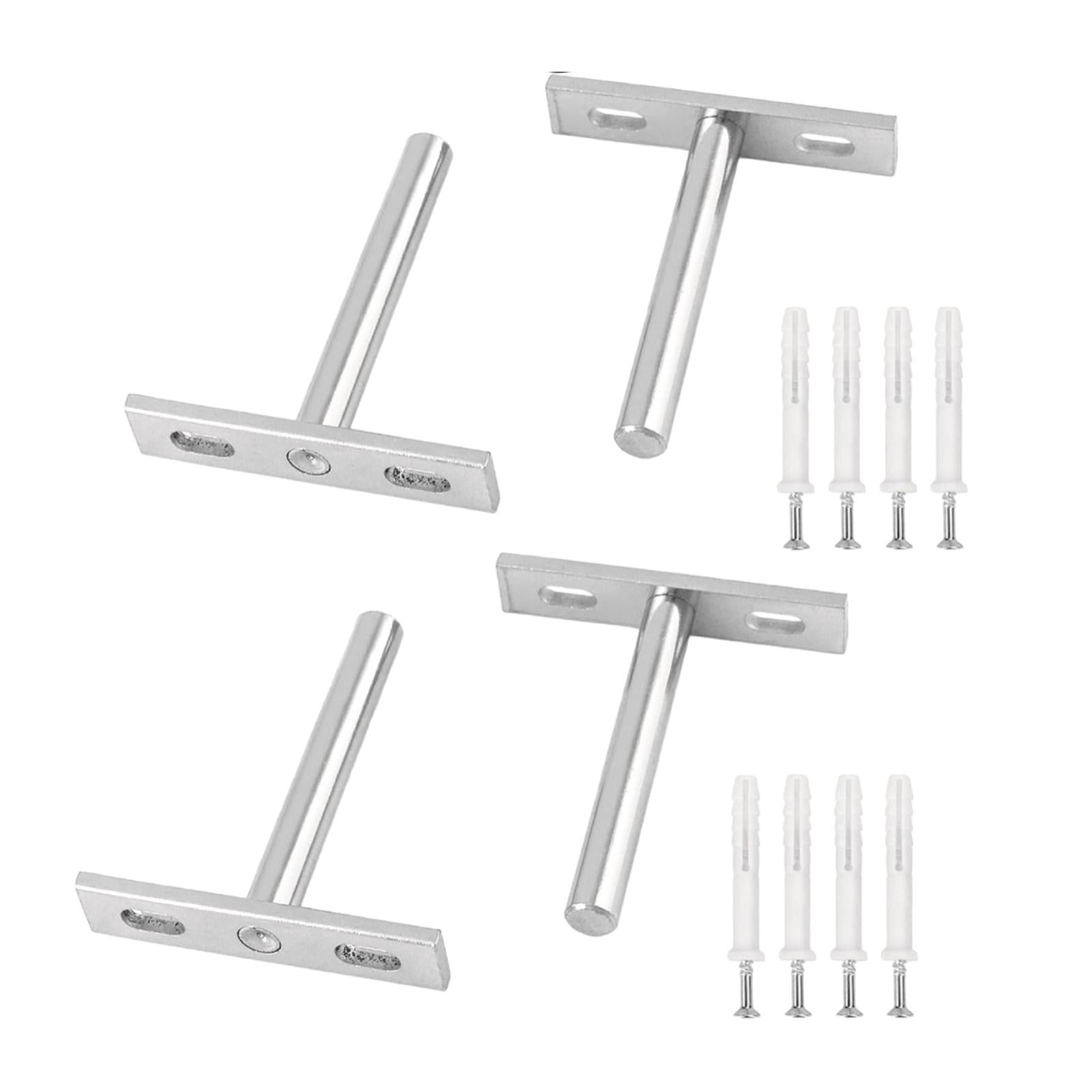 CUTICATE 4 Pieces Floating Shelf Brackets T Shaped Wall Shelf Brackets ...