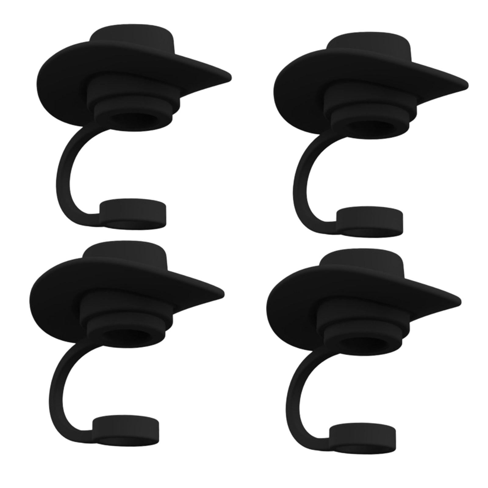 CUTICATE 4x Straws Covers Cap Silicone Straws Dust Plug Multiuse Cute ...
