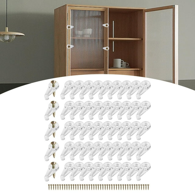 CUTICATE 50 Pieces Glass Retainer Clips Mirror Holder Clips Glass Panel ...