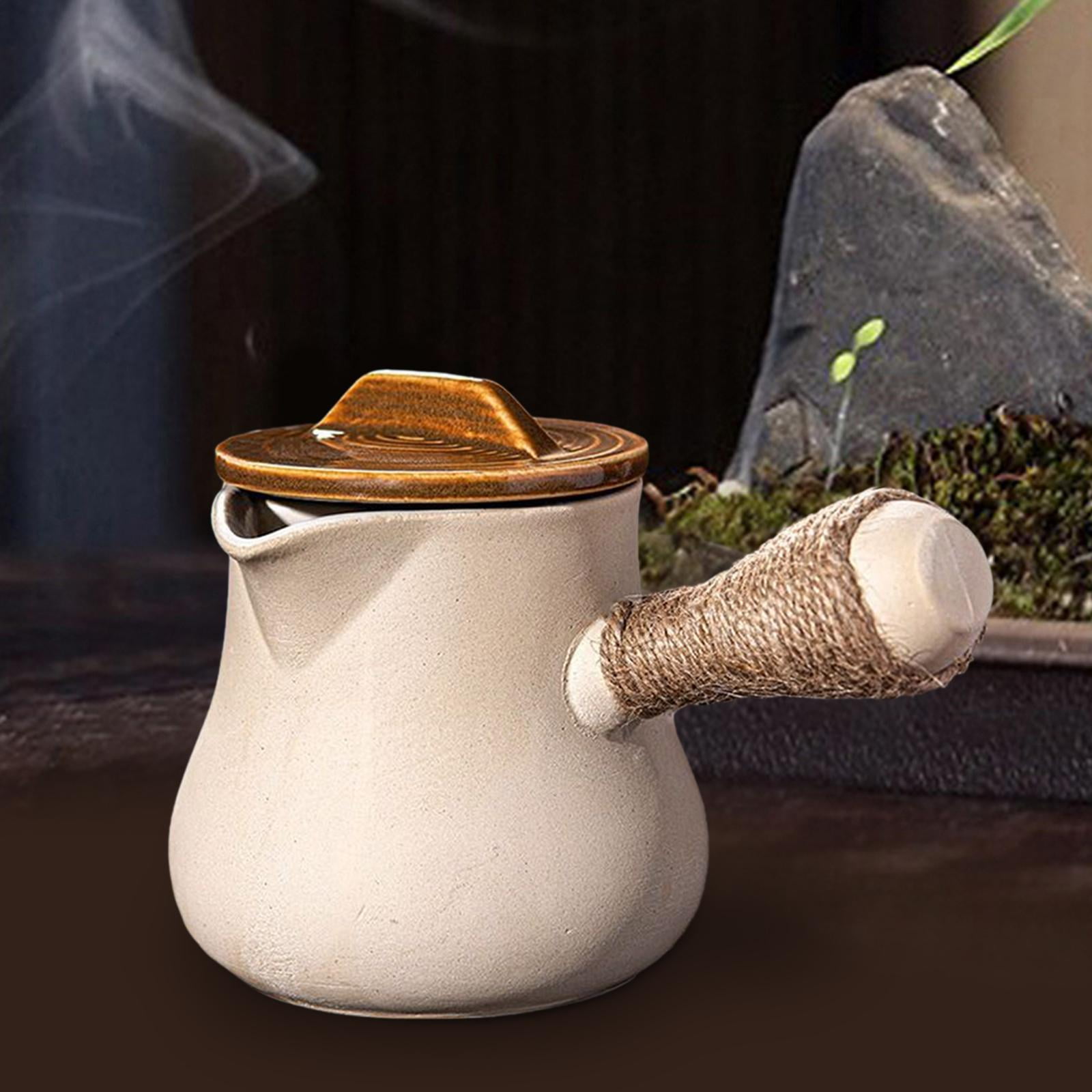 CUTICATE 500ml Ceramic Teapot Tea Kettles Chinese Traditional Teapot Tea Maker Kettle with Rope ...