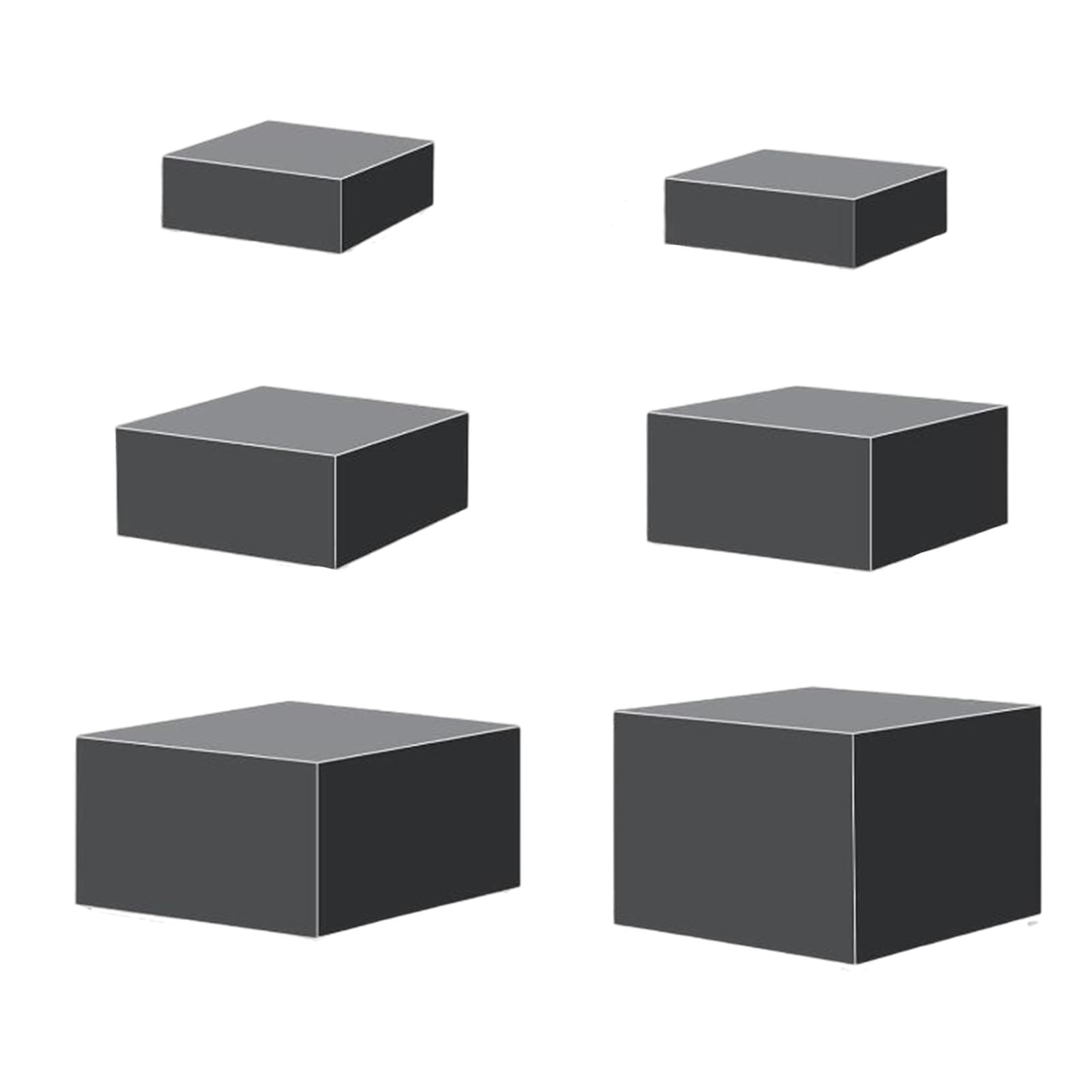 CUTICATE 6 Pieces Acrylic Cube Display Box Riser Nesting Riser Table ...