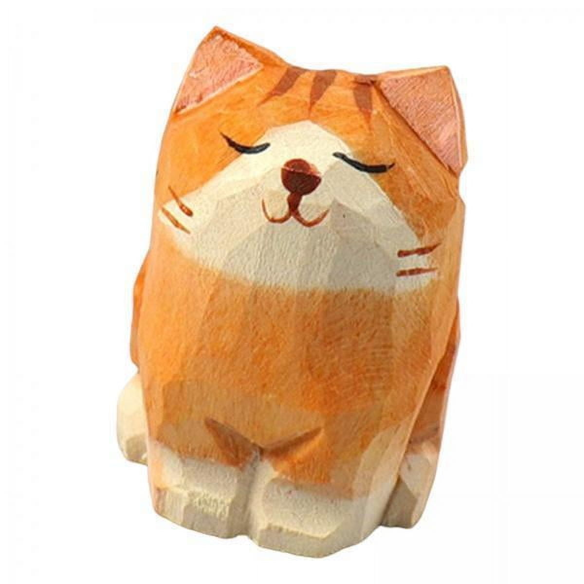 CUTICATE 6x Animal Wooden Figurine Miniature Decorative Statue Hand Painted Art Craft Art ...