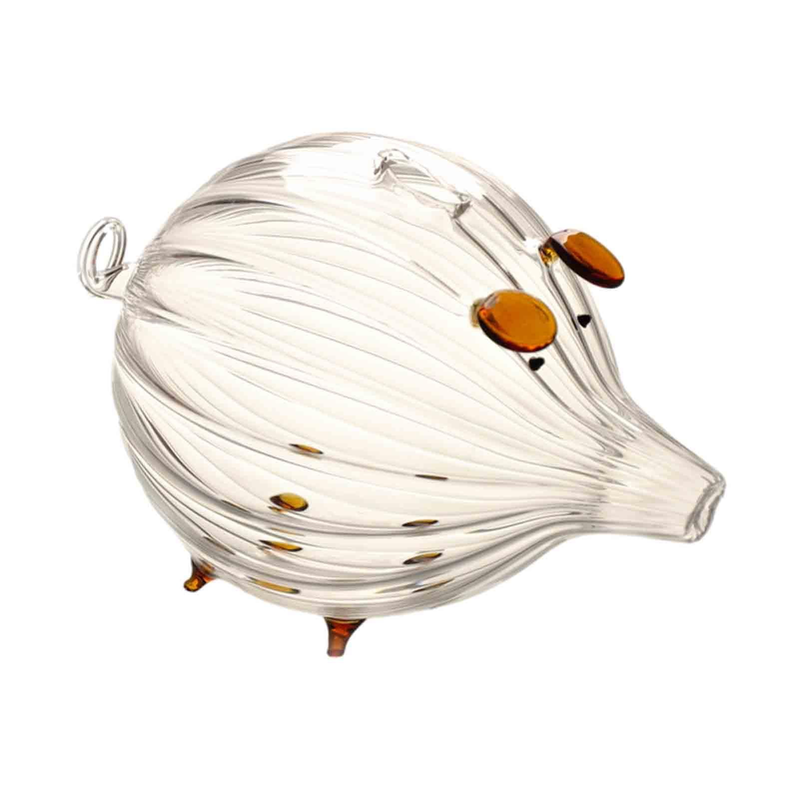 CUTICATE 7x4.7inch Glass Piggy Bank Money Box Child Saving Pot Cute Valentine's Day Ornament ...