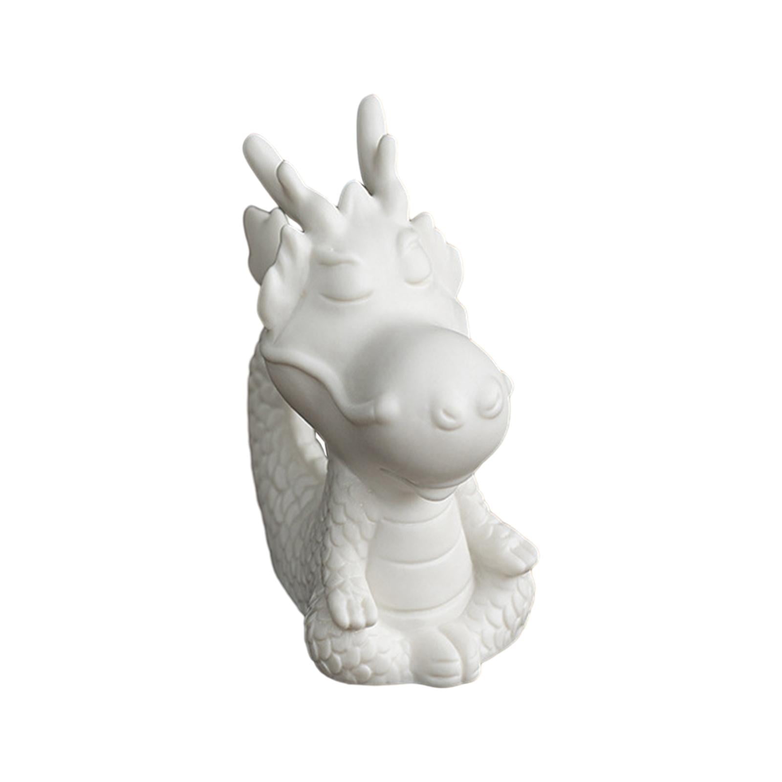 CUTICATE Animal Sculpture, Ceramic Dragon Figurine, Dragon Sculpture ...