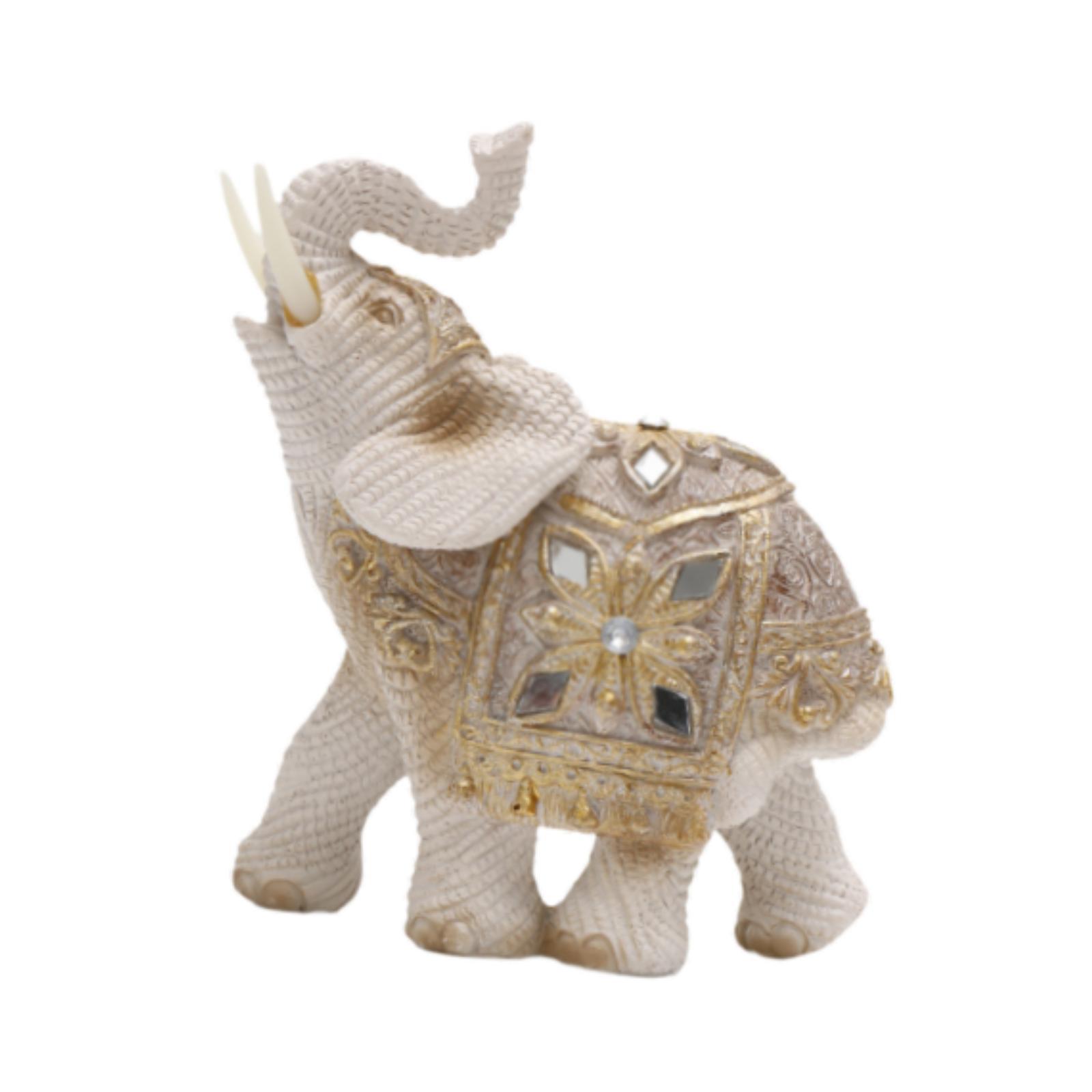 Cuticate Animal Sculpture Elephant Statue Gift Crafts Collection Resin ...
