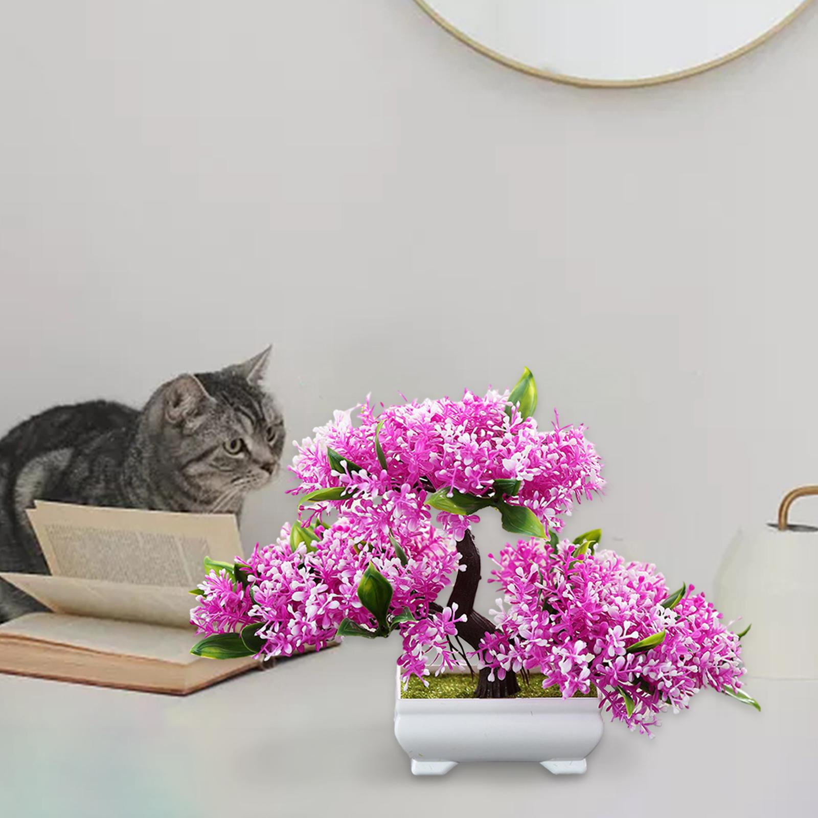 CUTICATE Artificial Bonsai Tree Artificial Bonsai Living Room Bathroom ...