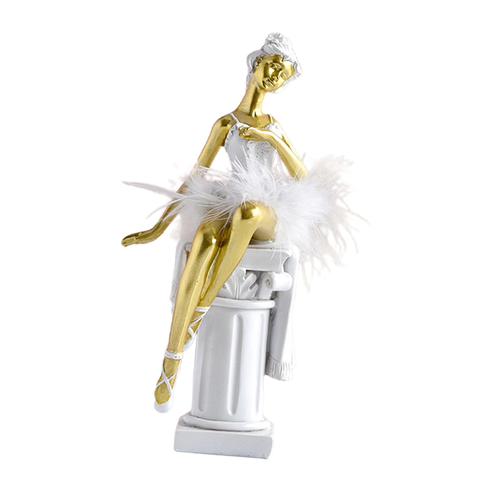 CUTICATE Ballet Girl Statue Art Sculpture Collectible Resin Statuette ...