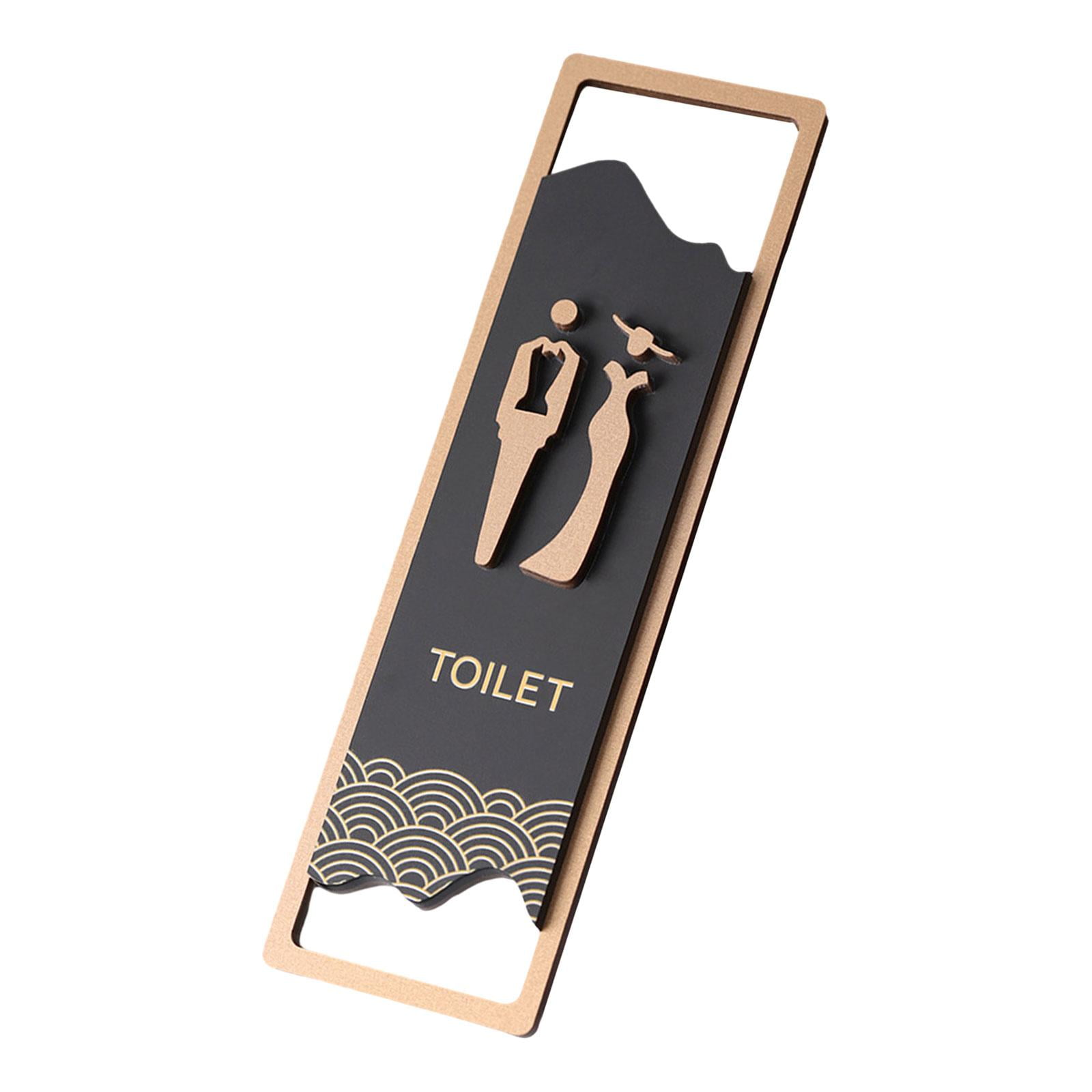 CUTICATE Bathroom Sign 3D Restroom Sign Graphical Symbols Toilet Sign ...