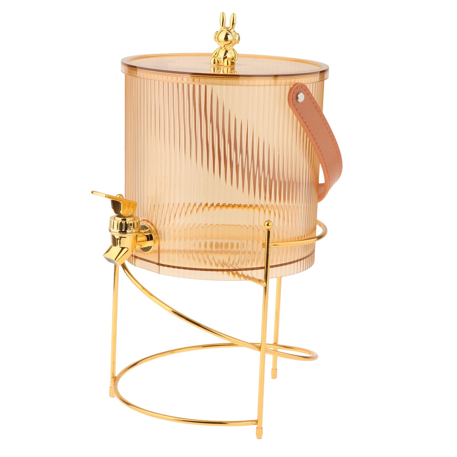 CUTICATE Beverage Dispenser Cold Water Jug with Faucet Sturdy Portable Cold Kettle Beverage ...