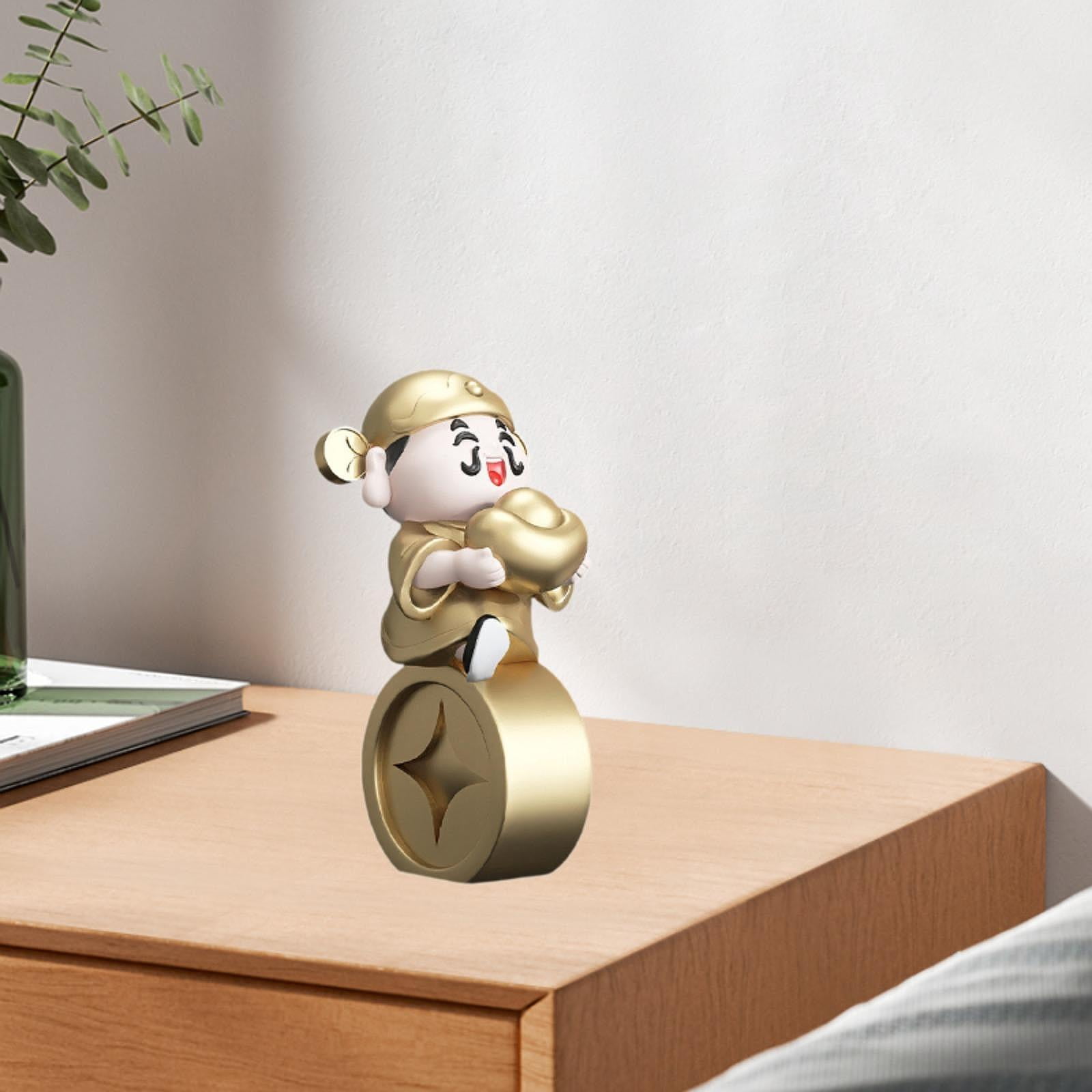 CUTICATE Cai Shen Statue Buddha Figurine Outdoor Fengshui Ornament ...