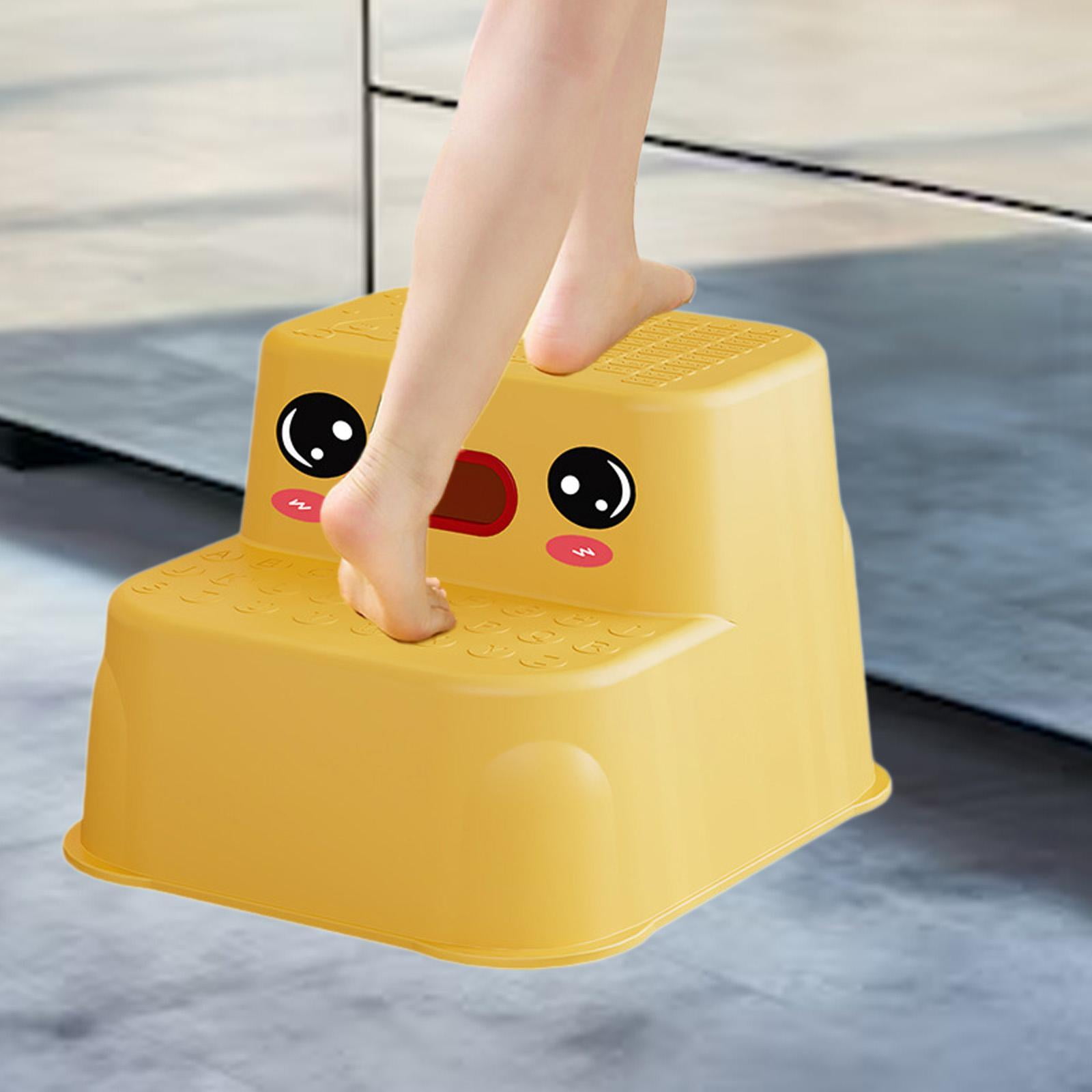 CUTICATE Cartoon Step Stool Kids Two Step Stool for Read Books Guest ...