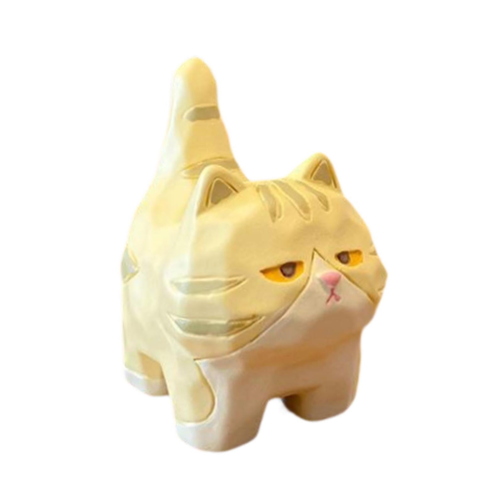 CUTICATE Cat Figures Kitten Figurine Craft Tabletop Ornament Cartoon ...