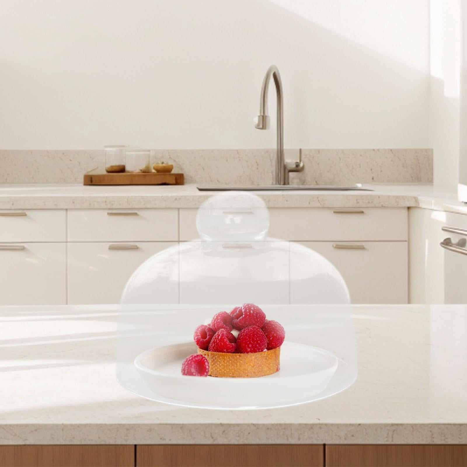 CUTICATE Clear Cake Dome Cover, Glass Cake Dome, Cake Display Round ...